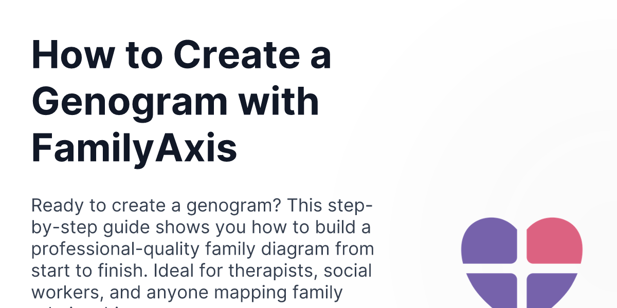 How to Create a Genogram with FamilyAxis | FamilyAxis